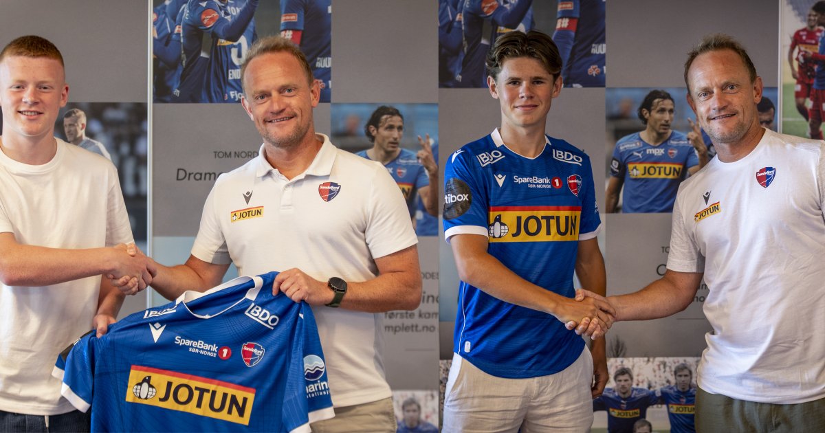 To nye ungutter med proffkontrakt / Sandefjord