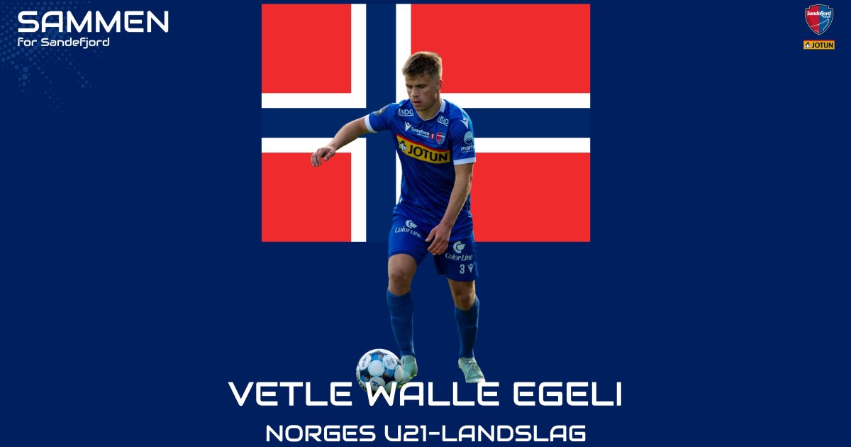 Vetle Walle Egeli tatt ut på U-21 landslaget / Sandefjord